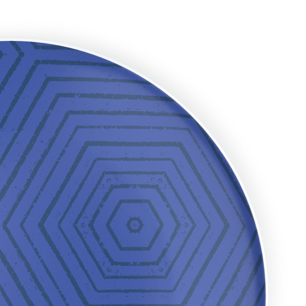 Concentric Hexagons - Cobalt Salad Plate | Shutterfly