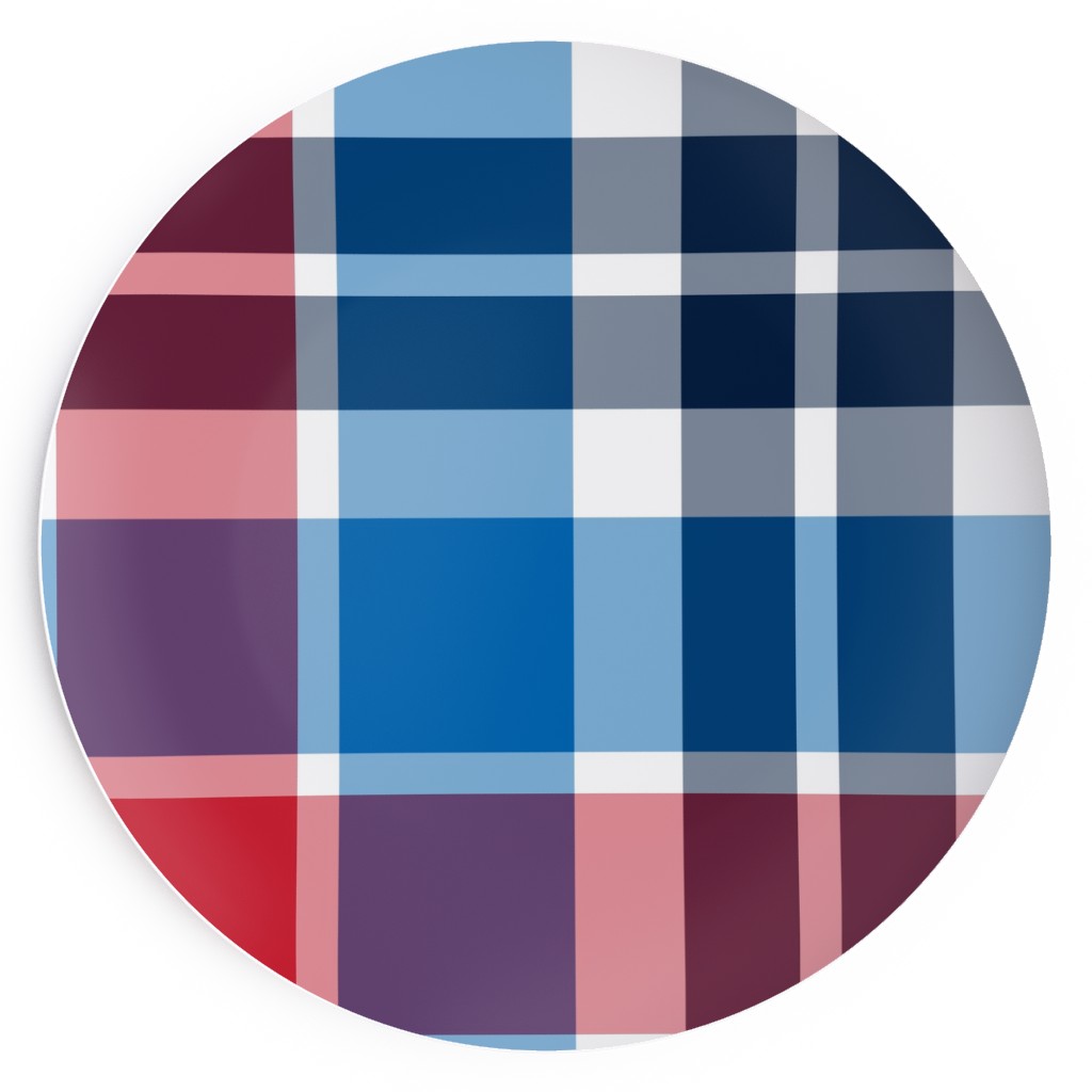 Independence Day Plaid - Multi Salad Plate | Shutterfly