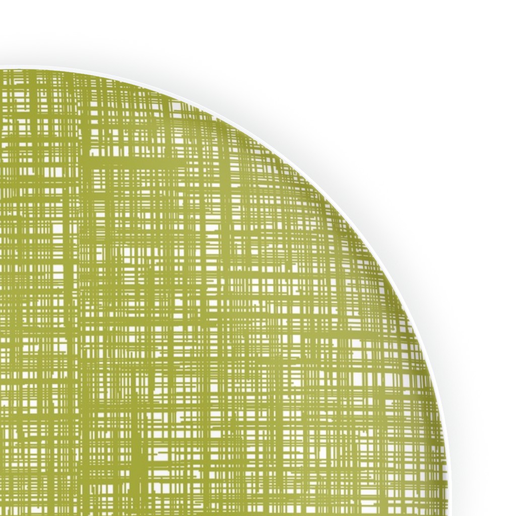 Linen Hatch Texture - Green Salad Plate | Shutterfly