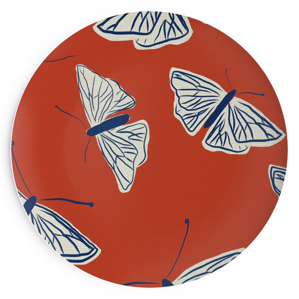 Moths - Rust Salad Plate | Shutterfly