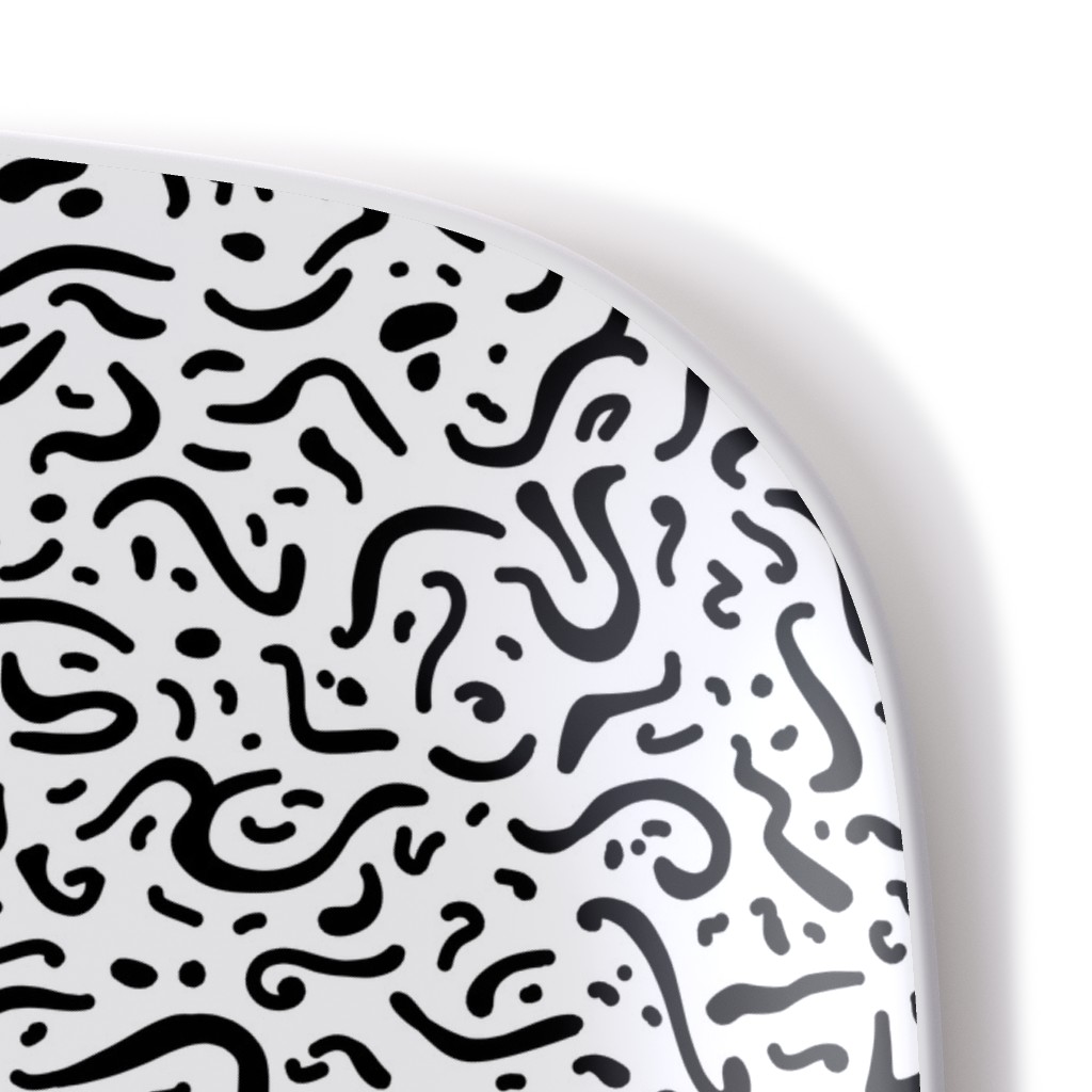 Squiggly - Black and White Serving Platter | Shutterfly