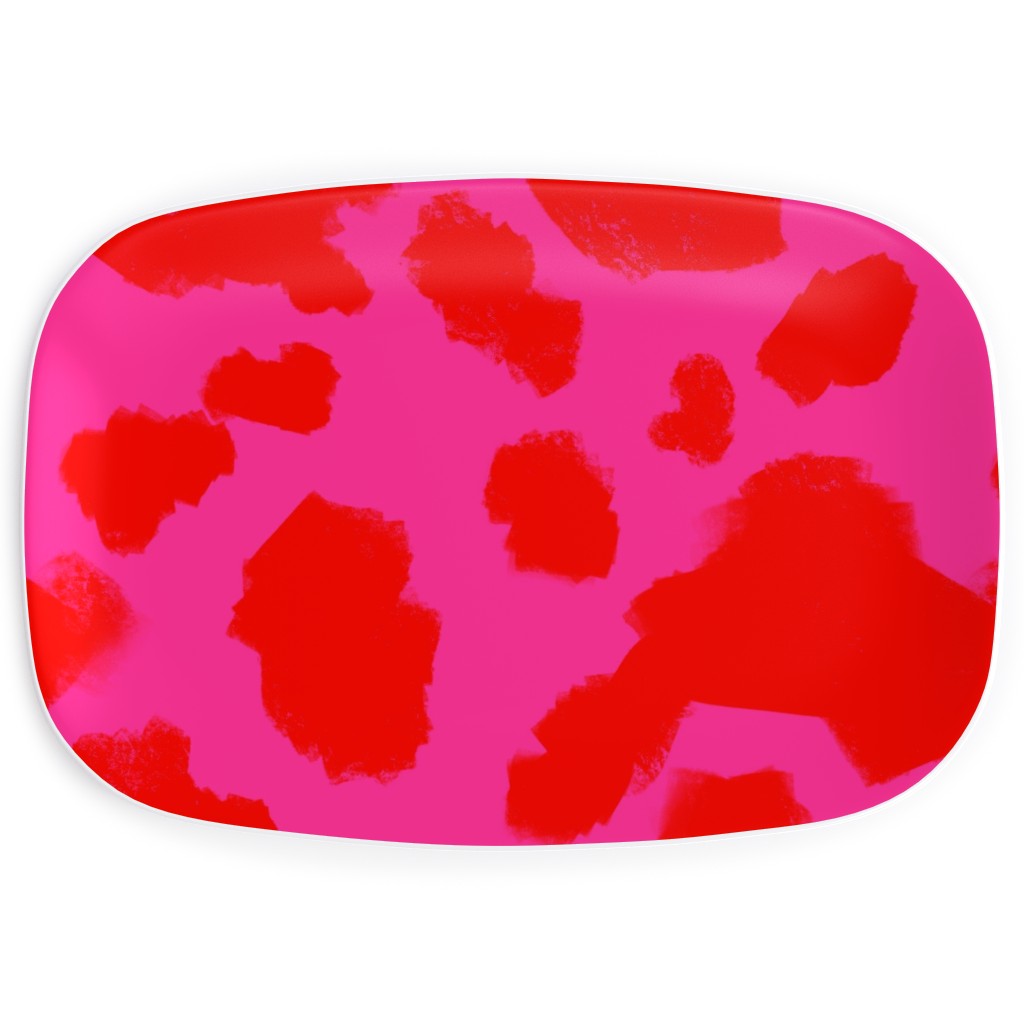 Isabelle- Pink Cow Print Serving Platter | Shutterfly
