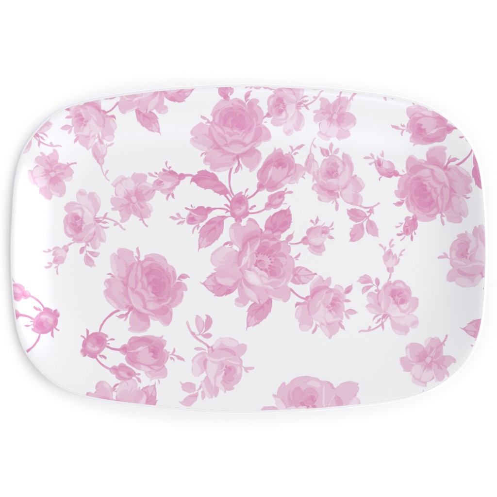 Saint Colette June Roses - Pink Serving Platter | Shutterfly
