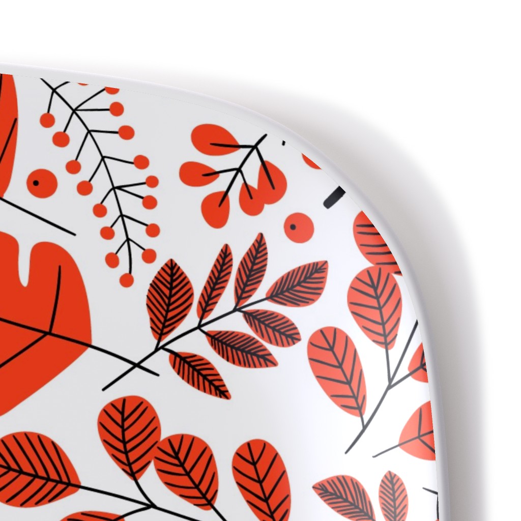 Red Leaves Serving Platter | Shutterfly