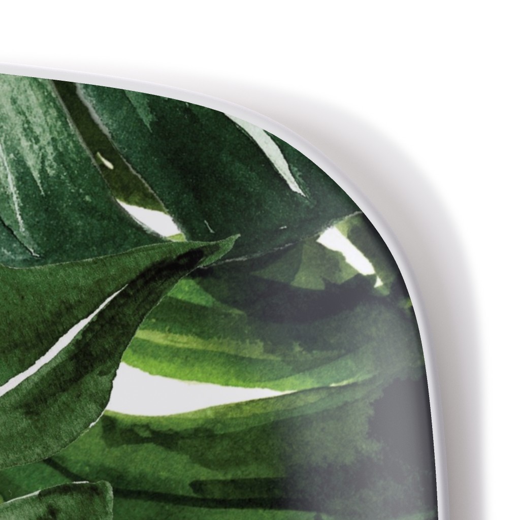 Monstera Tropical Leaves - Green Serving Platter | Shutterfly