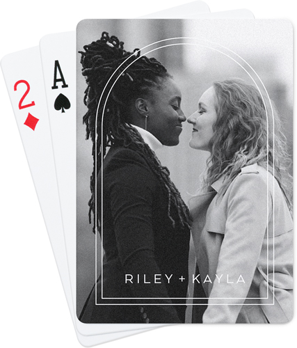 Modern Arch Overlay Playing Cards | Shutterfly