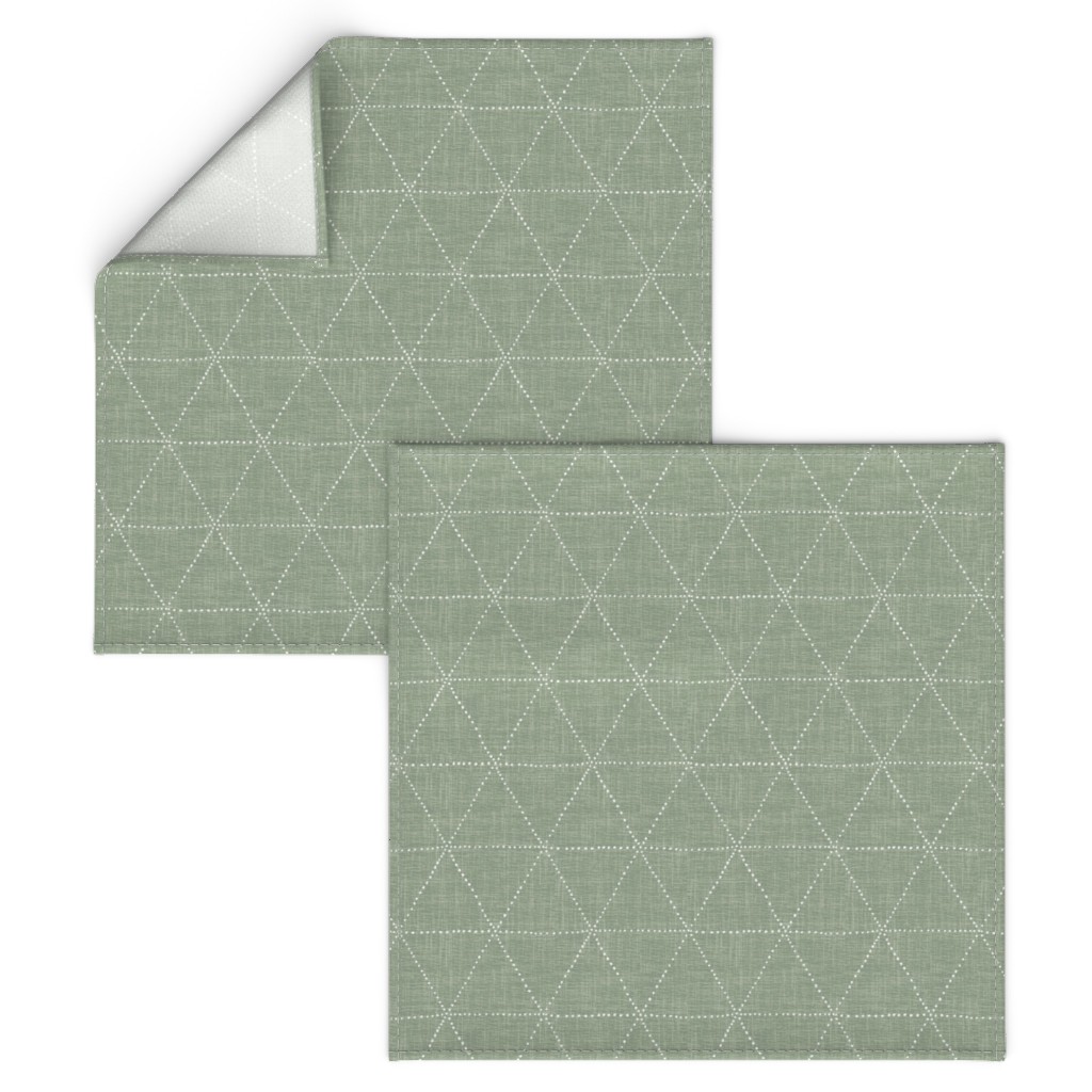 Boho Triangles - Sage Cloth Napkin | Shutterfly