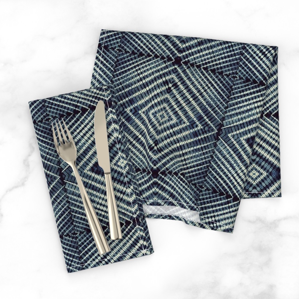 Shibori Boxes - Blue Cloth Napkin | Shutterfly