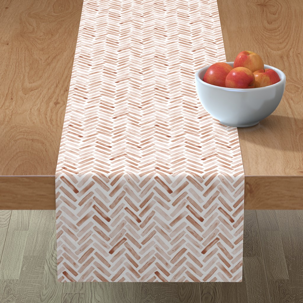 Painted Chevron Herringbone Table Runner | Shutterfly