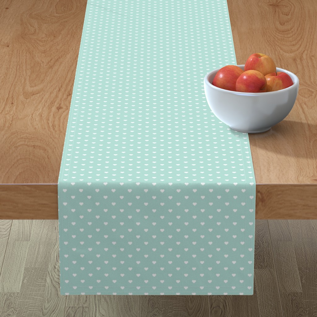 Polka Dot Hearts Table Runner | Shutterfly