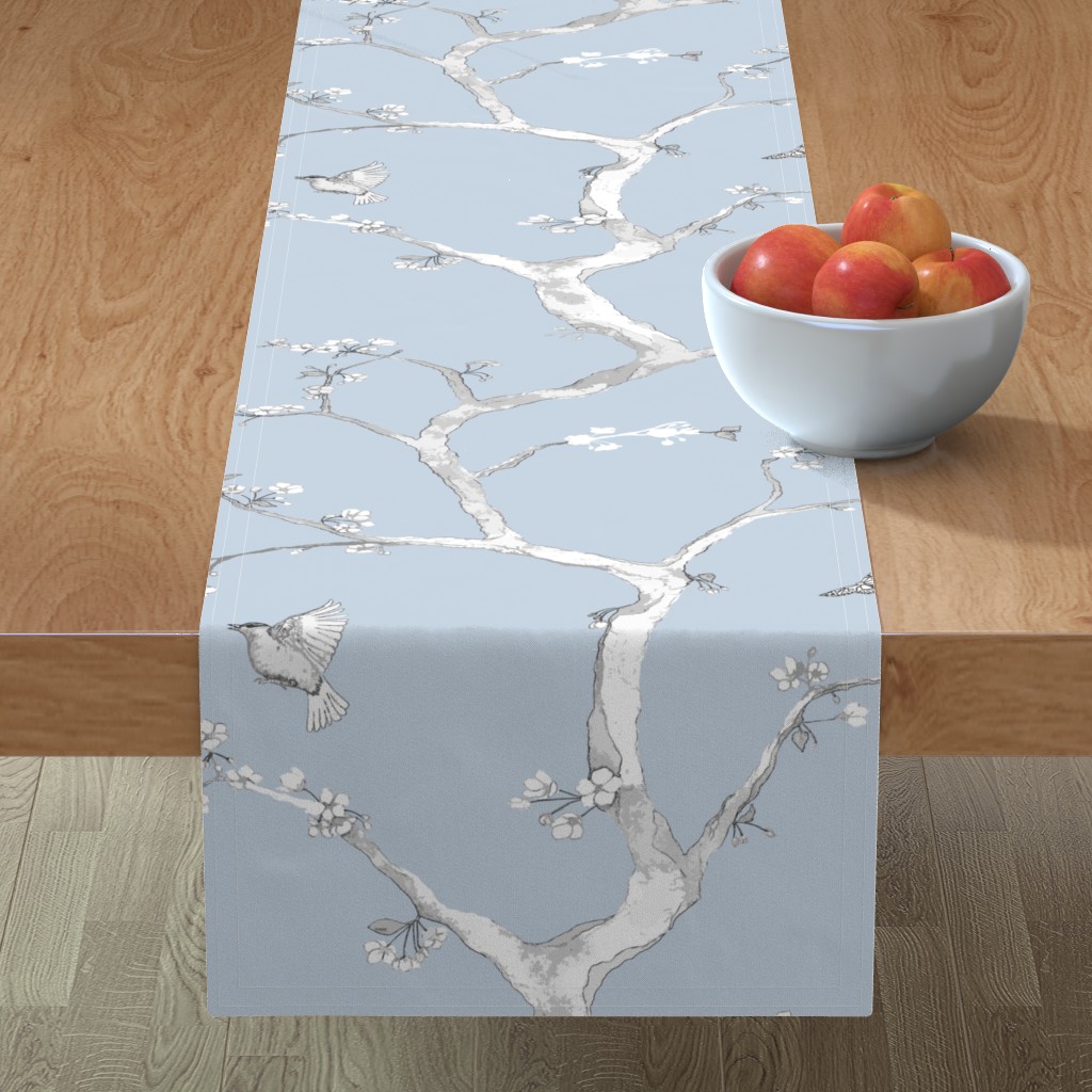Jenny Modern Cherry Blossoms Table Runner | Shutterfly