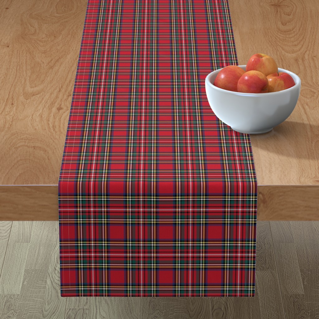 Royal Stewart Tartan Style Repeat Perfect for Christmas Table Runner ...