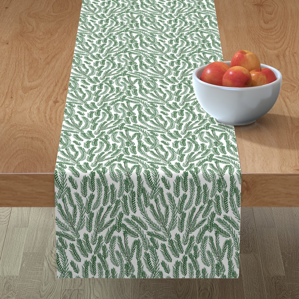Pine Needles - Green Table Runner | Shutterfly