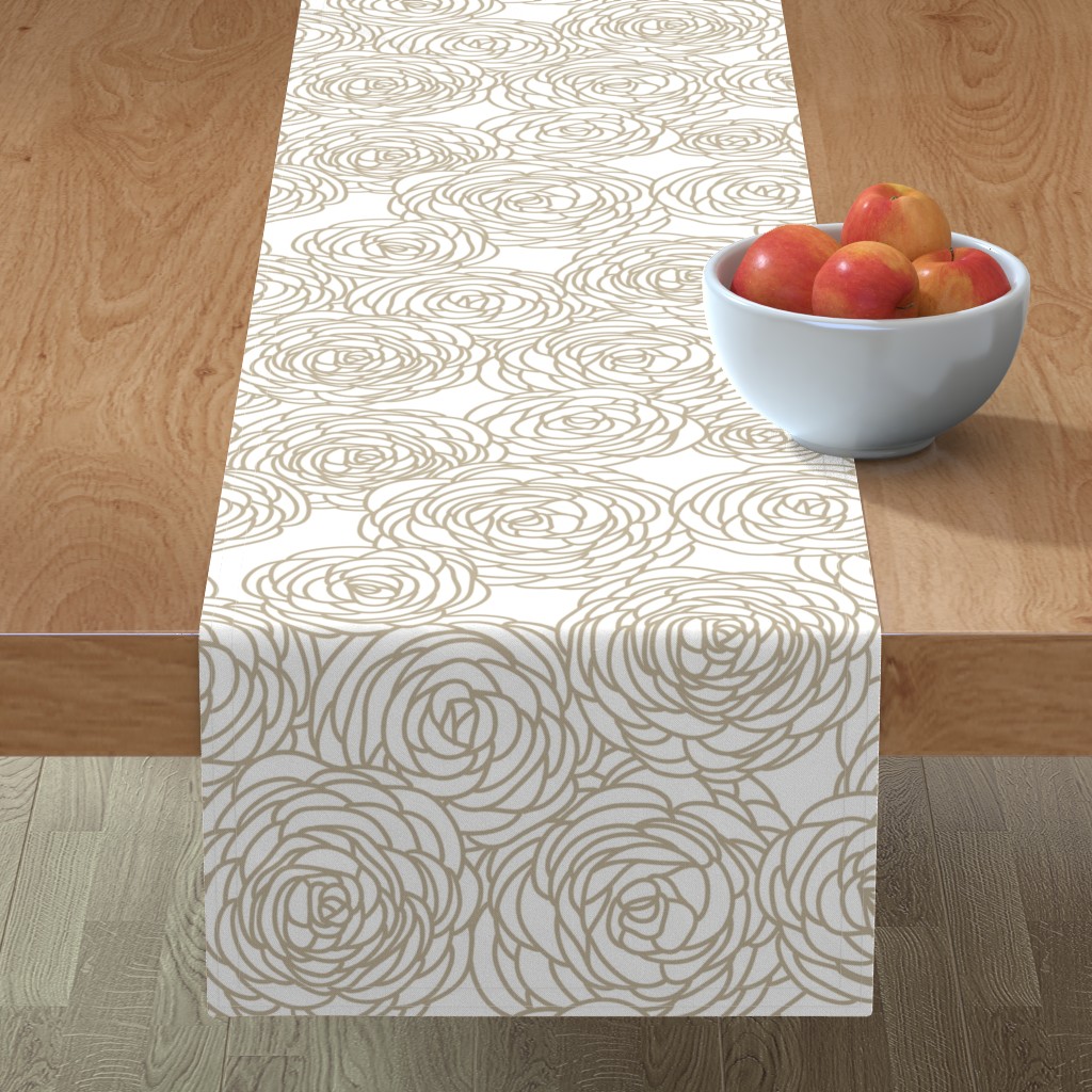 Vintage Floral - Neutral Table Runner | Shutterfly