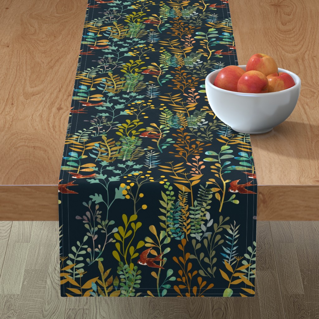 the Wild Garden - Night Table Runner | Shutterfly