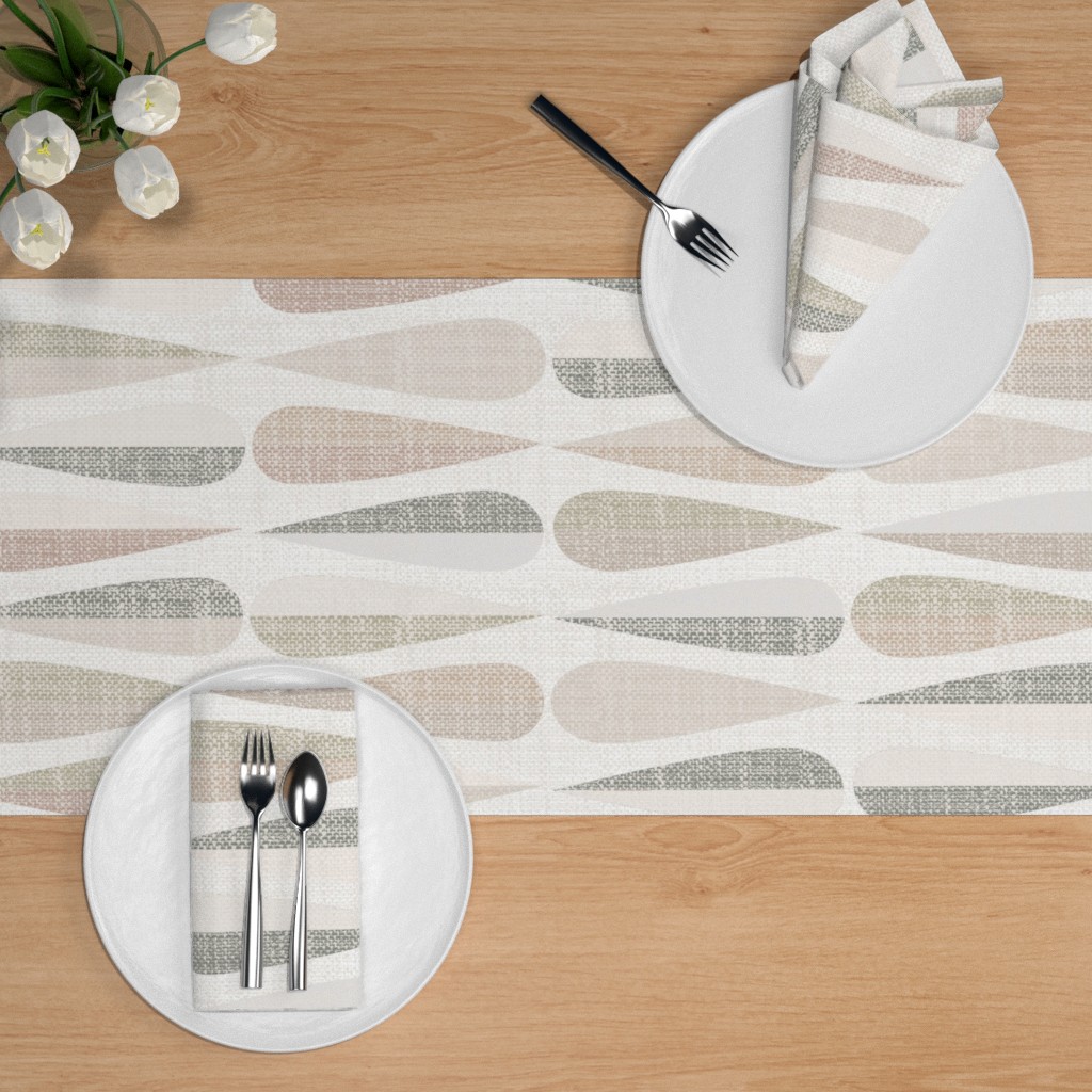 Mid Century Modern Scale - Neutral Table Runner | Shutterfly