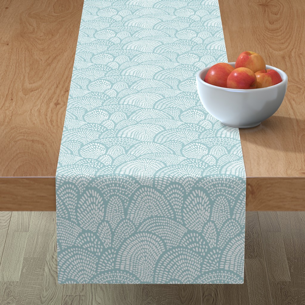Dotted Hills - Aqua Table Runner | Shutterfly