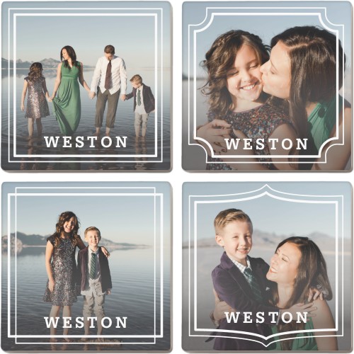 Simple Borders Set Ceramic Coasters | Shutterfly