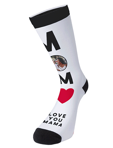 Heart Best Mom Ever Custom Socks by Shutterfly | Shutterfly