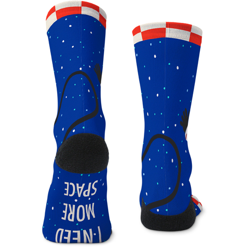 I Need More Space Custom Socks by Shutterfly | Shutterfly