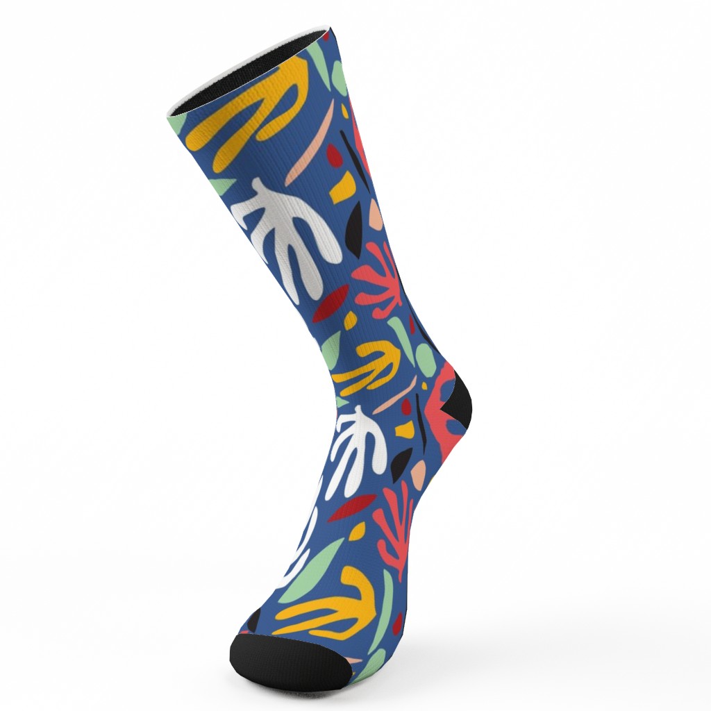 Matisse Style Leaves - Multi Custom Socks | Shutterfly