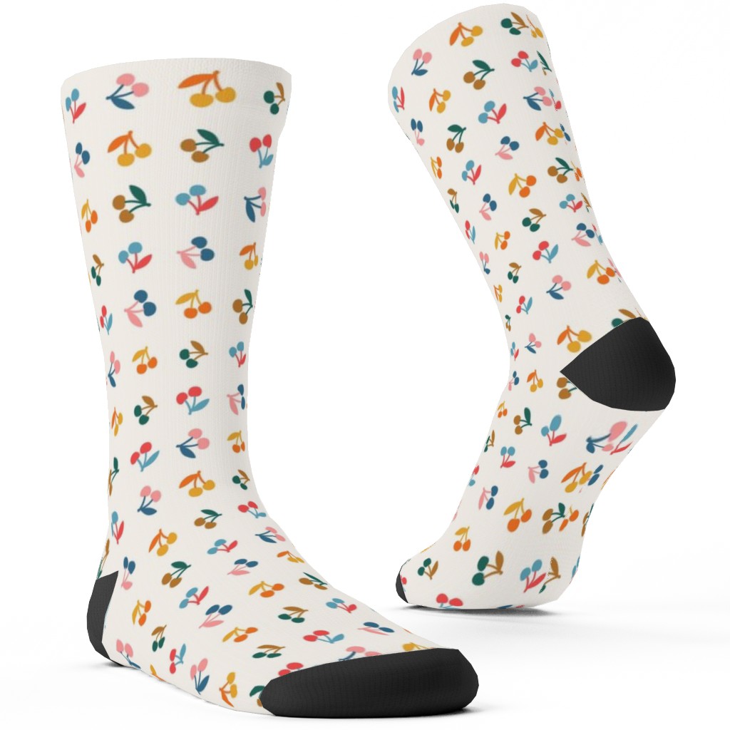 Colored Cherries - Earthy Custom Socks | Shutterfly
