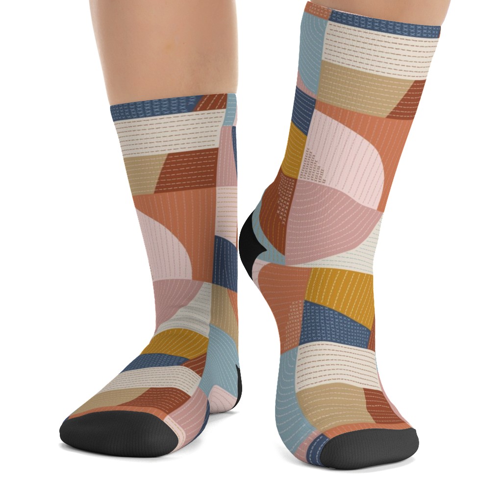 Modern Patchwork - Multi Custom Socks | Shutterfly