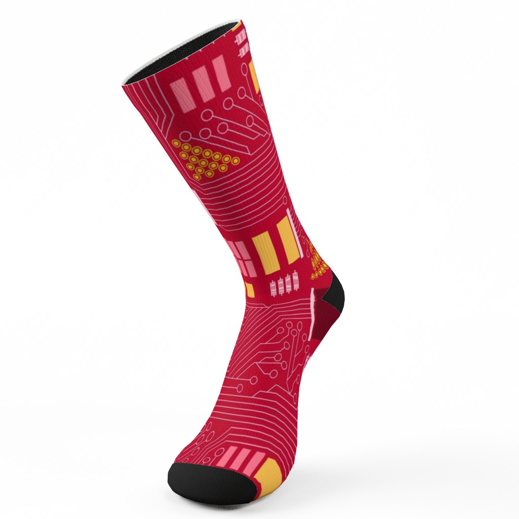Motherboard Computer Science Custom Socks | Shutterfly