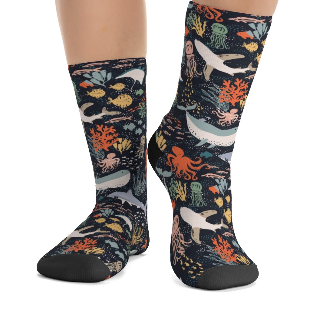 Marine Life - Multicolor Custom Socks | Shutterfly