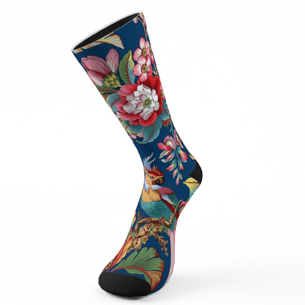 Edwardian Parrot - Bright Custom Socks | Shutterfly