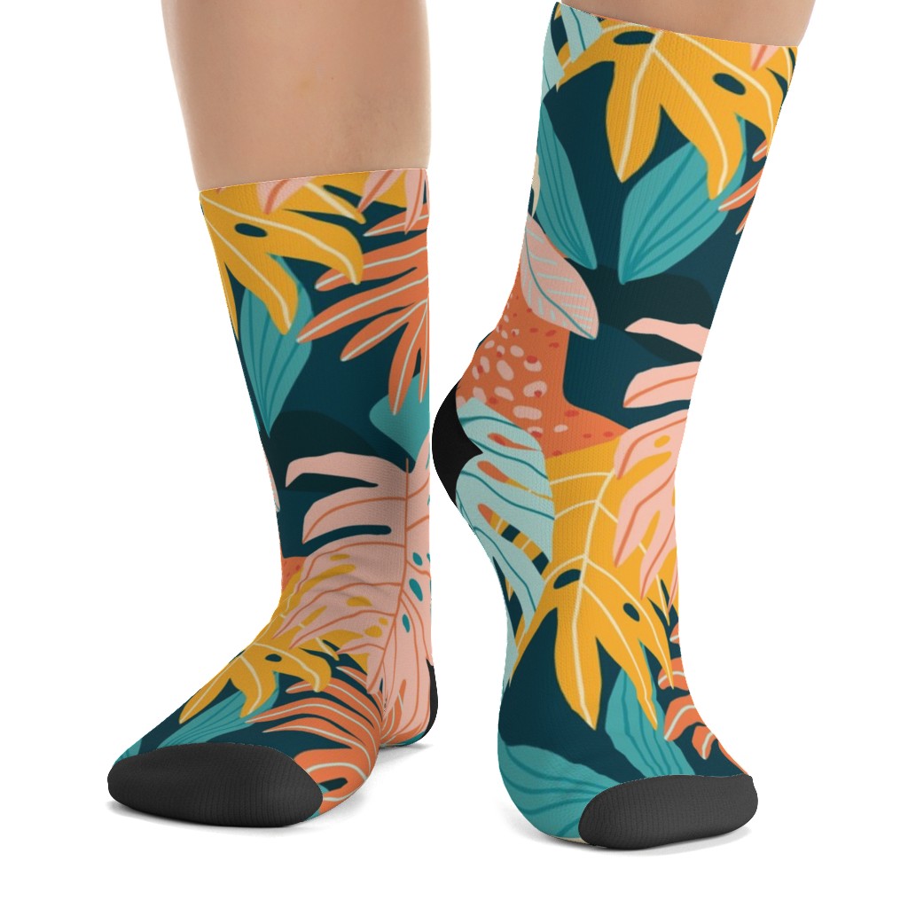 Colors of the Jungle - Multi Custom Socks | Shutterfly