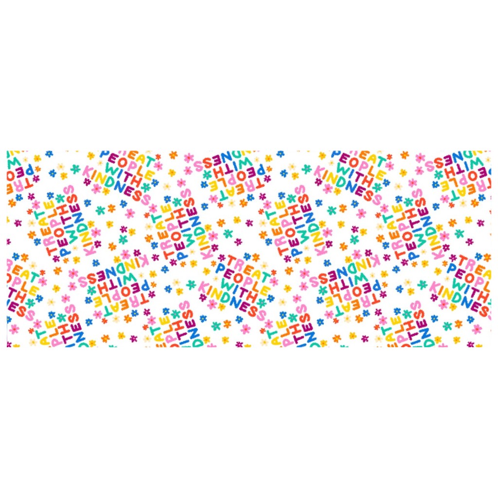 Treat People With Kindness - Groovy Florals - Bright Stainless Steel ...