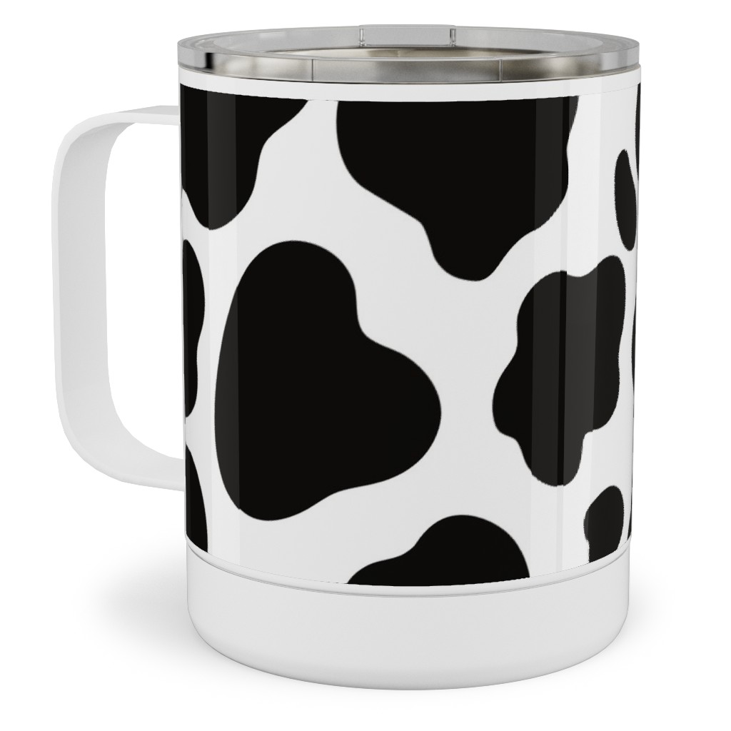 Cow Spots Pattern - Black on White Notebook | Shutterfly