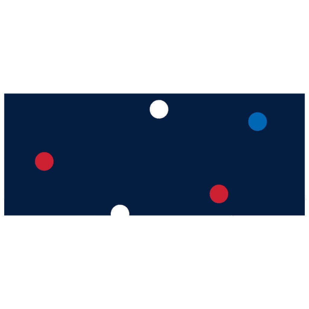 Mixed Polka Dots - Red White and Royal on Navy Blue Stainless Steel Mug ...