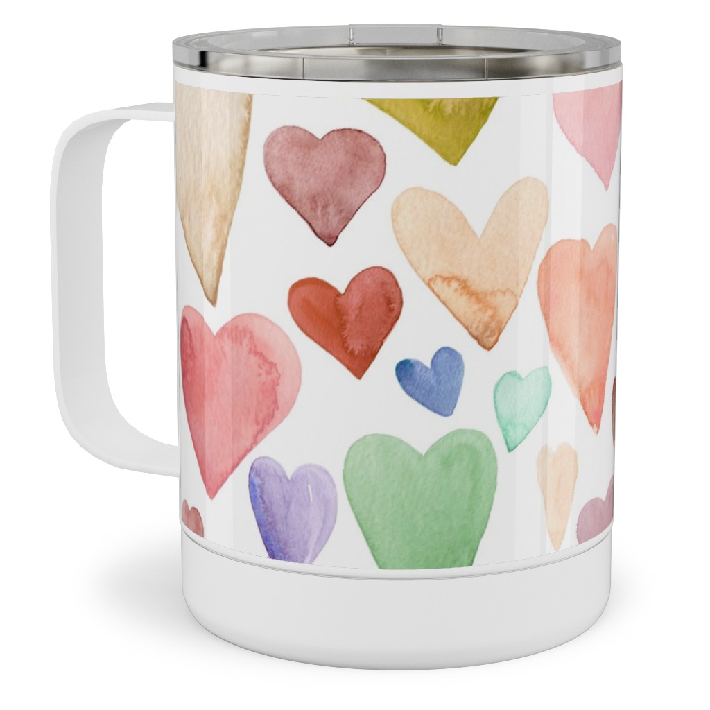 Earth Tone Hearts - Multi Muted Photo Tile | Shutterfly