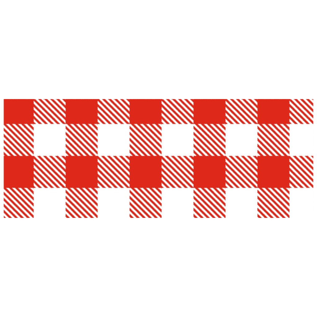 Red Gingham Pattern Stainless Tumbler with Straw | Shutterfly