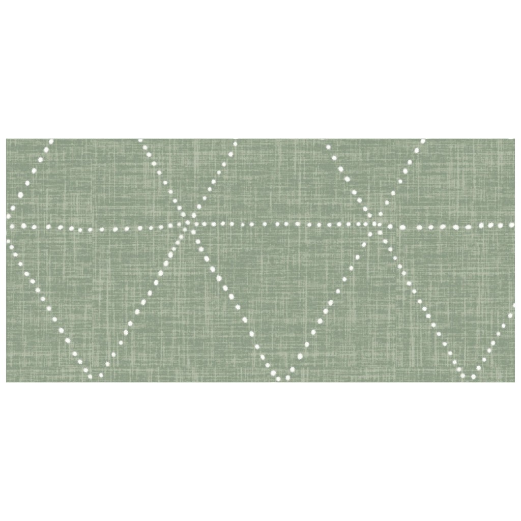 Boho Triangles - Sage Stainless Steel Water Bottle with Straw | Shutterfly