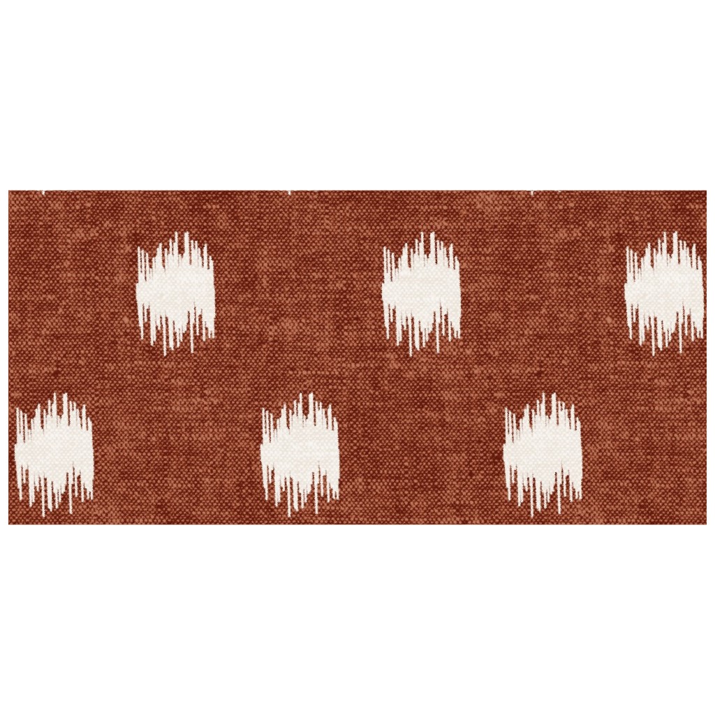 Ikat Polka Dots - Rust Stainless Steel Water Bottle with Straw | Shutterfly