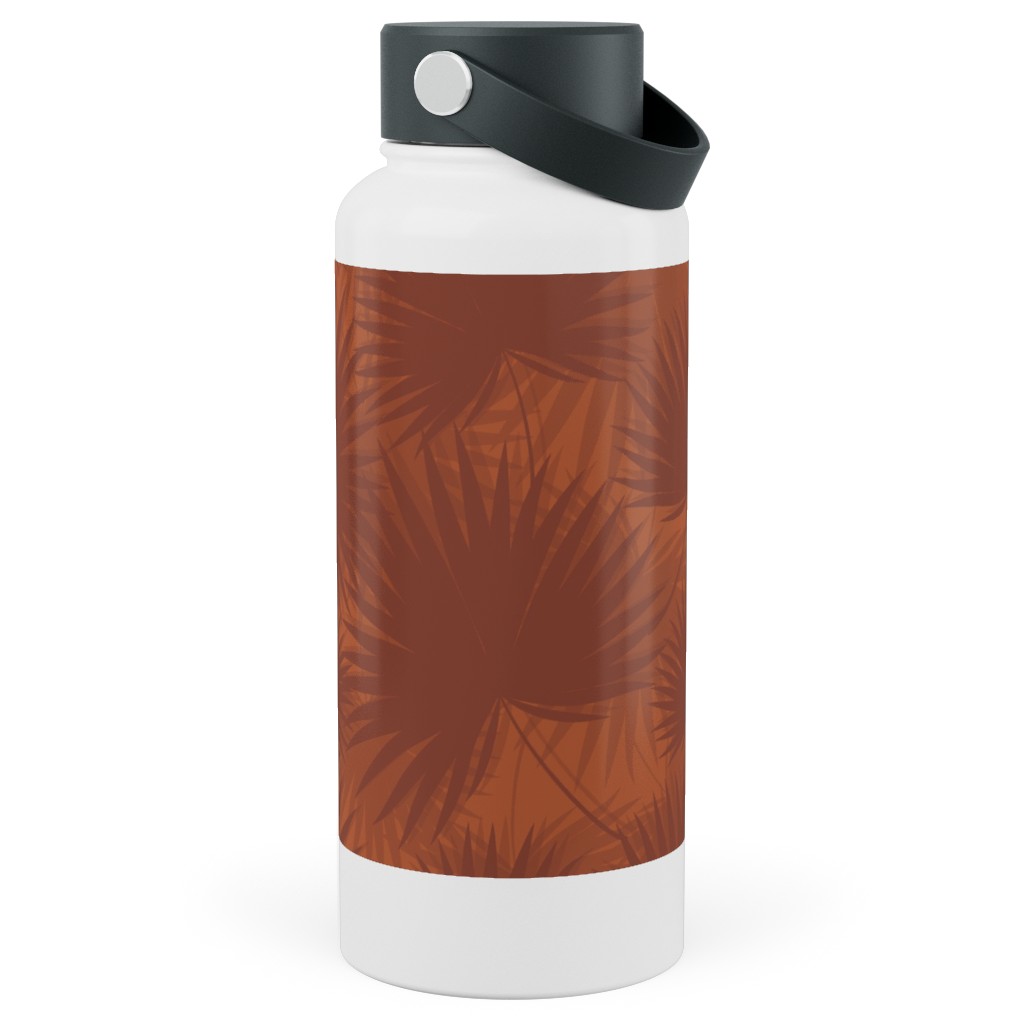 Sabal Palm Toss - Rust Stainless Steel Wide Mouth Water Bottle | Shutterfly