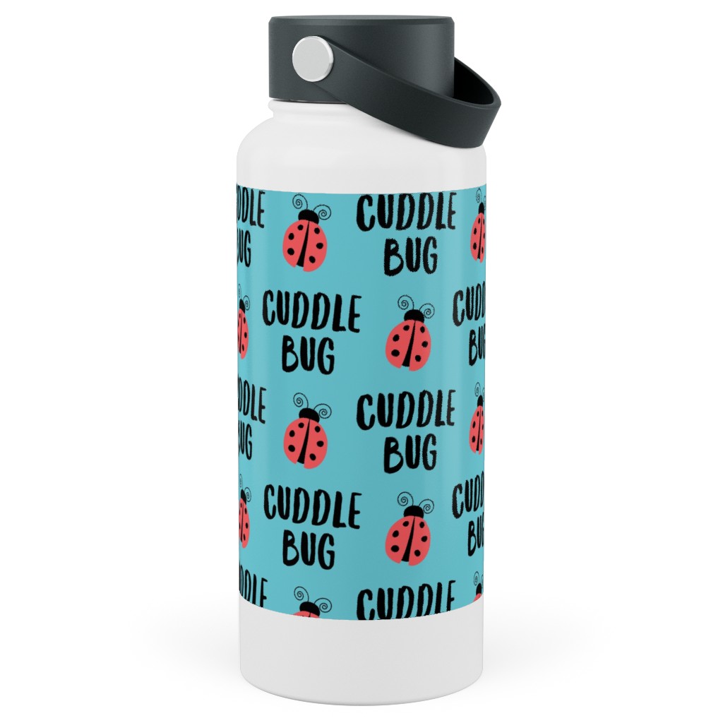 Cuddle Bug - Blue Stainless Steel Wide Mouth Water Bottle | Shutterfly