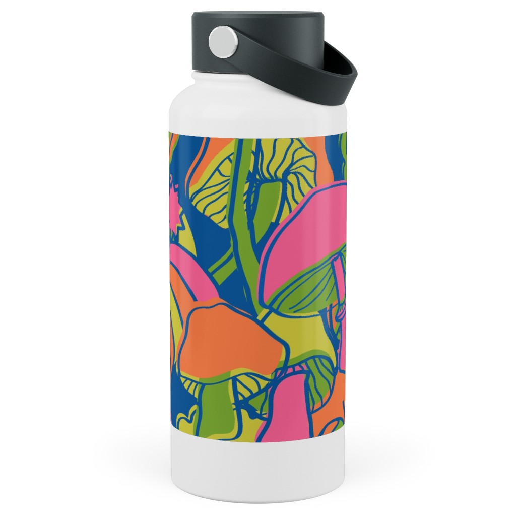 Psychedelic Daydream - Neon and Blue Stainless Steel Wide Mouth Water ...