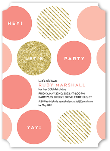 Pink Party Invitations | Shutterfly