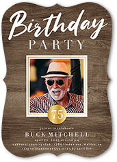 Bracket Editable Year Custom Birthday Invitations | Party Invites ...