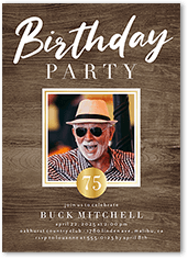 Portrait Square Birthday Invitations | Shutterfly