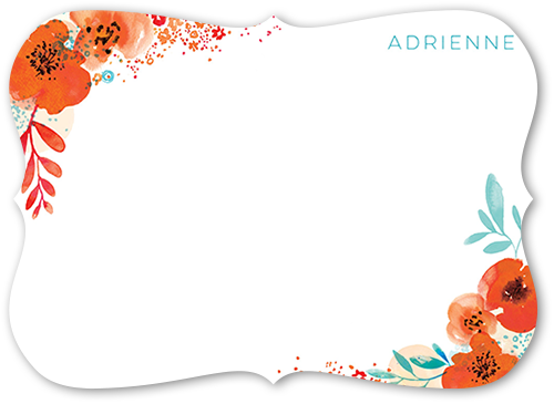 Micro Florals 5x7 Stationery Card by Yours Truly | Shutterfly