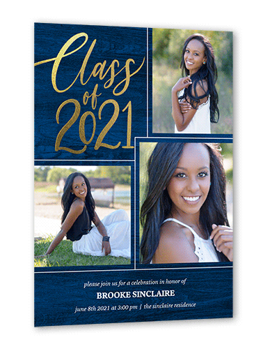 Lustrous Grad 5x7 Stationery Card by Yours Truly | Shutterfly