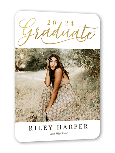 Exultant Grad 5x7 Stationery Card by Float Paperie | Shutterfly