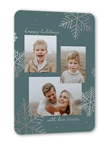 Shiny Snowfall 5x7 Stationery Card by Petite Lemon | Shutterfly