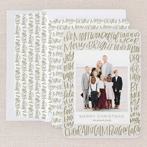 Handwritten and Musical 5x7 Stationery Card by Paislee Press | Shutterfly