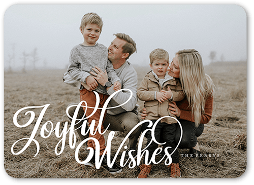 Scrolly Script 5x7 Folded Card by Yours Truly | Shutterfly